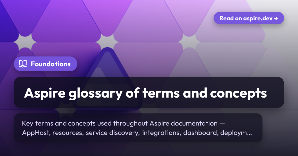 Aspire glossary | Aspire